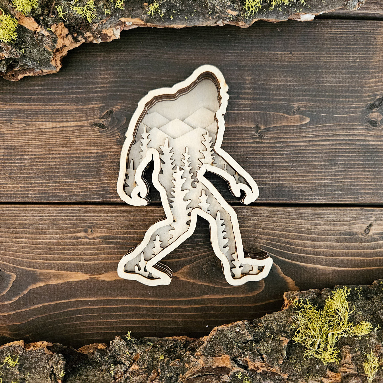 3D Layered Bigfoot Art DIY Kit – Rising Joy Creations
