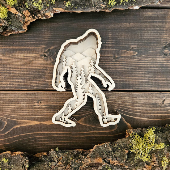 3D Layered Bigfoot Art DIY Kit – Rising Joy Creations